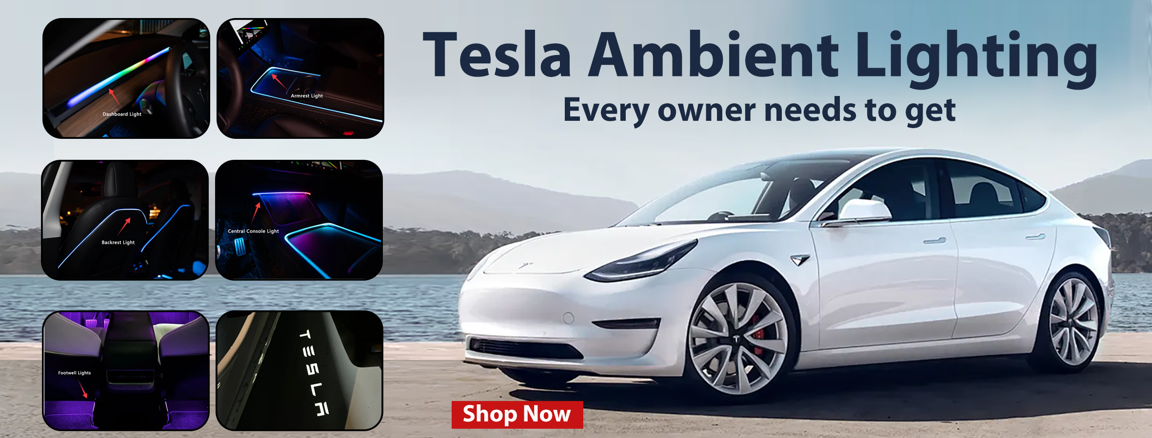 Ambient Light For Tesla|Tesla Ambient Lights